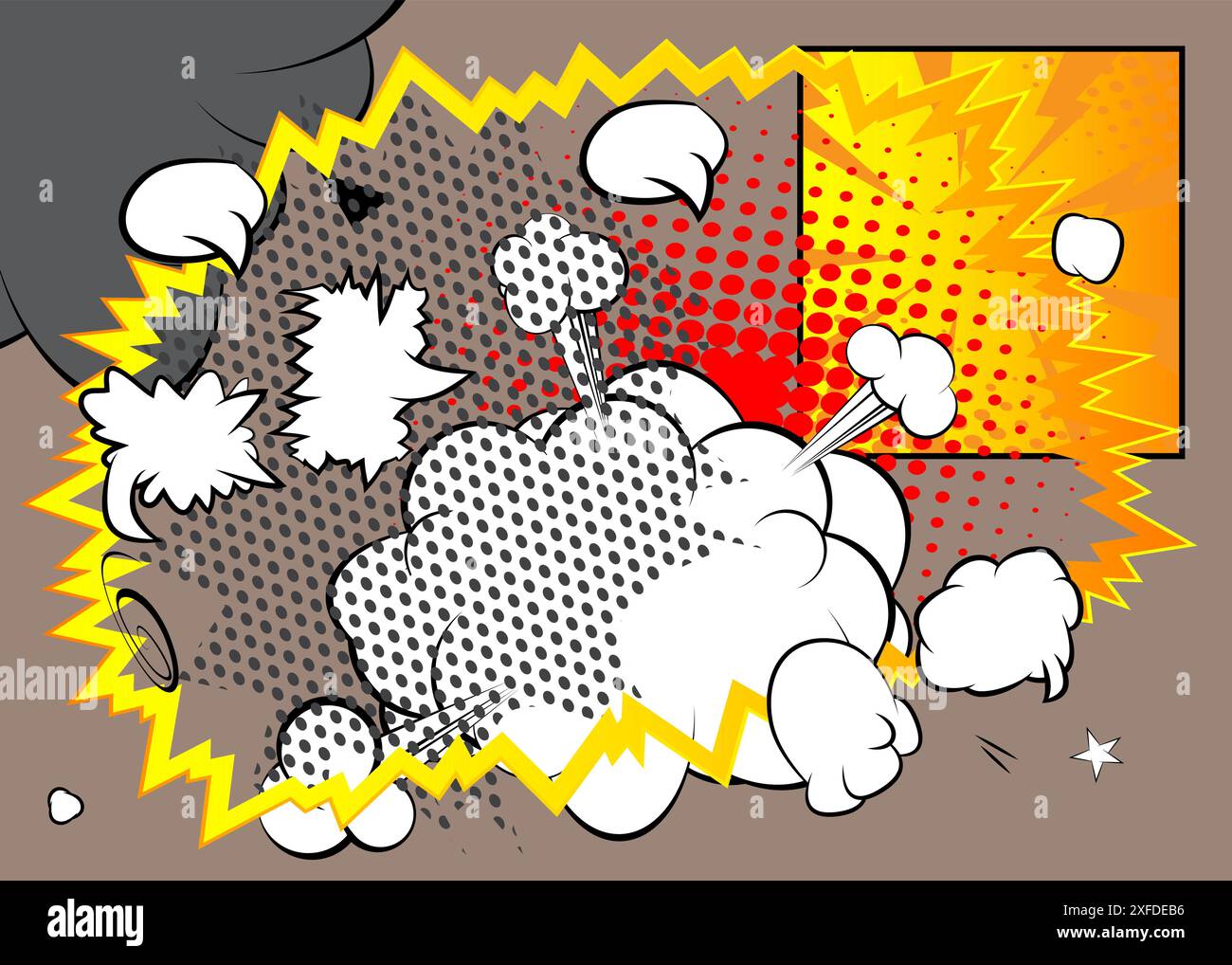 Vintage abstract cartoon backdrop, comic book background. Retro vector ...