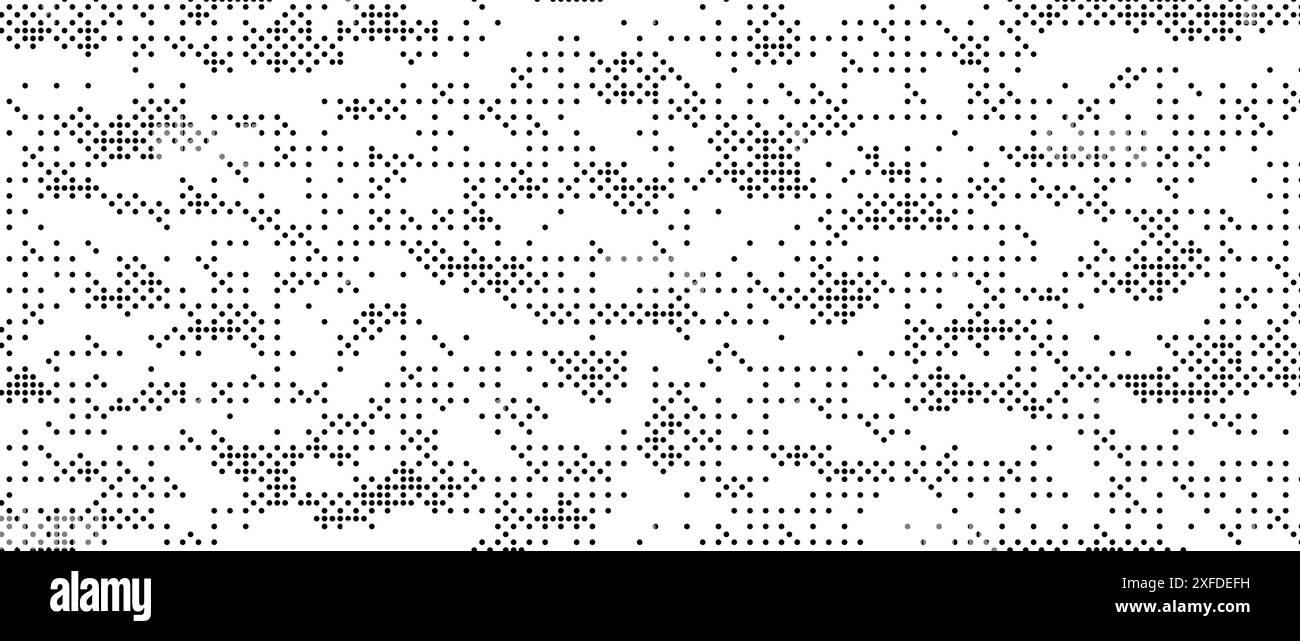 Pixelated grain texture bitmap. Dither grunge background. Abstract dotted glitchy pattern. Video ...