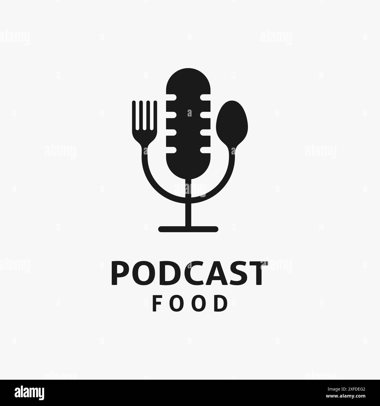 Food identity logo Black and White Stock Photos & Images - Alamy