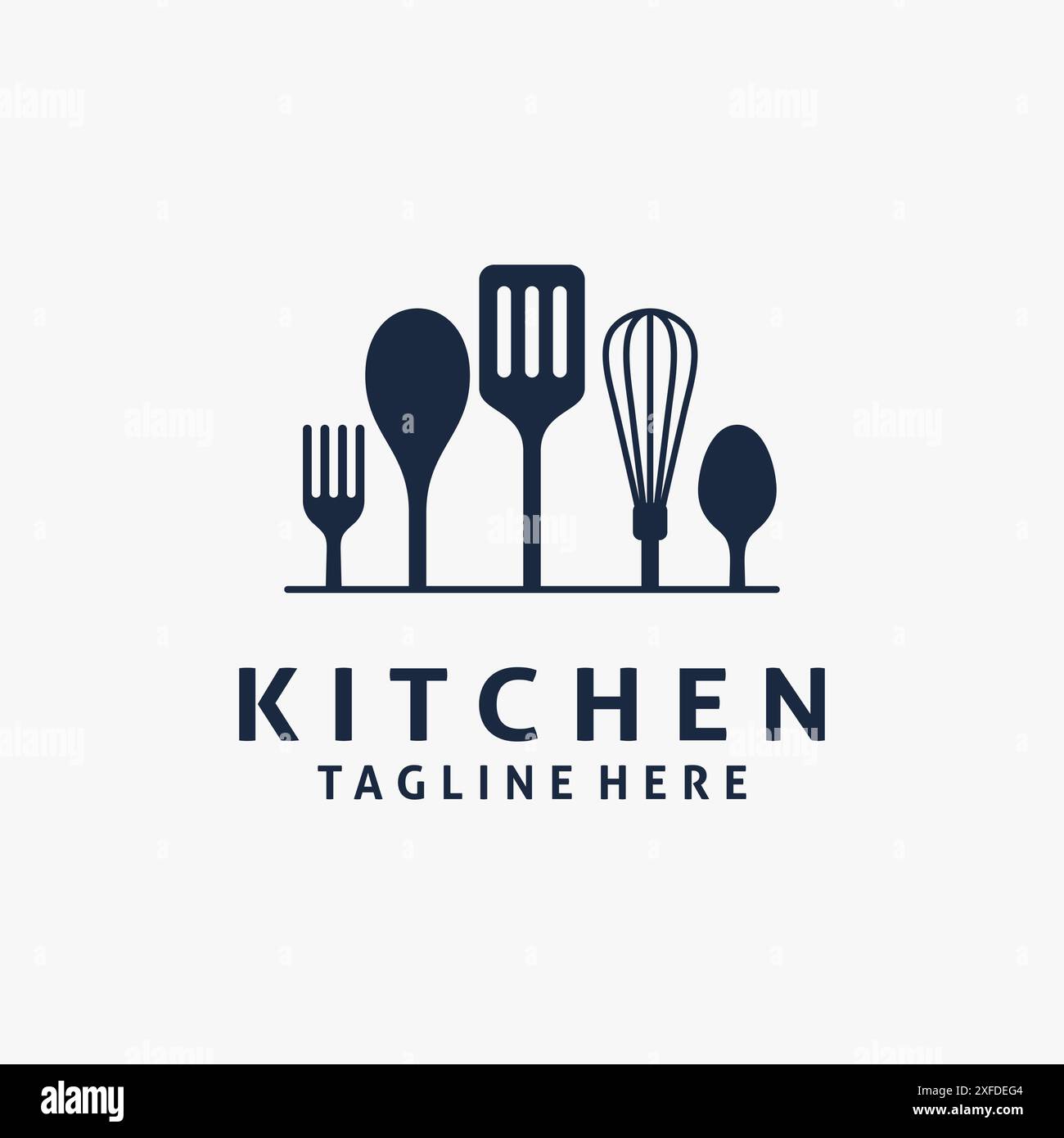 Kitchen utensils concept cook Stock Vector Images - Alamy