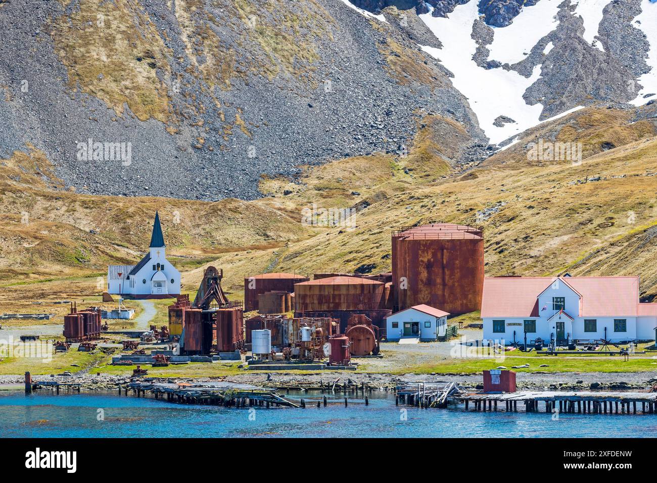 Whaling Station and Norwegian Anglican Church, Grytviken, King Edward ...