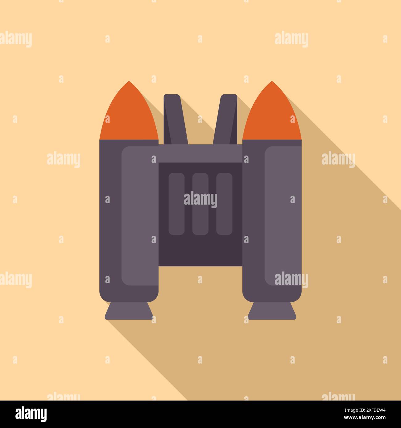 Illustration featuring a jetpack with two turbines, designed for ...