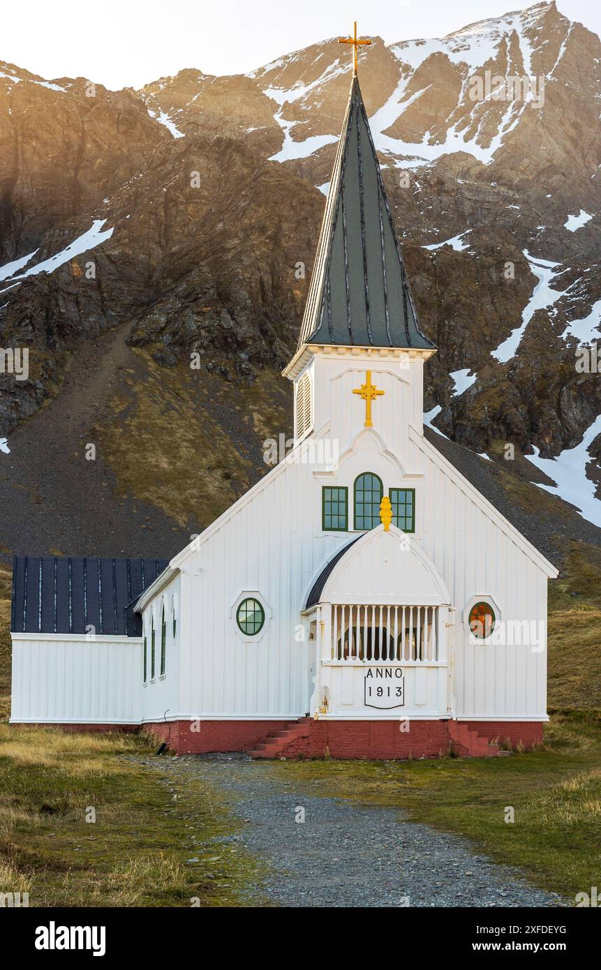 Norwegian Anglican Church, Grytviken, King Edward Cove, South Georgia, Tuesday, November 28 ...