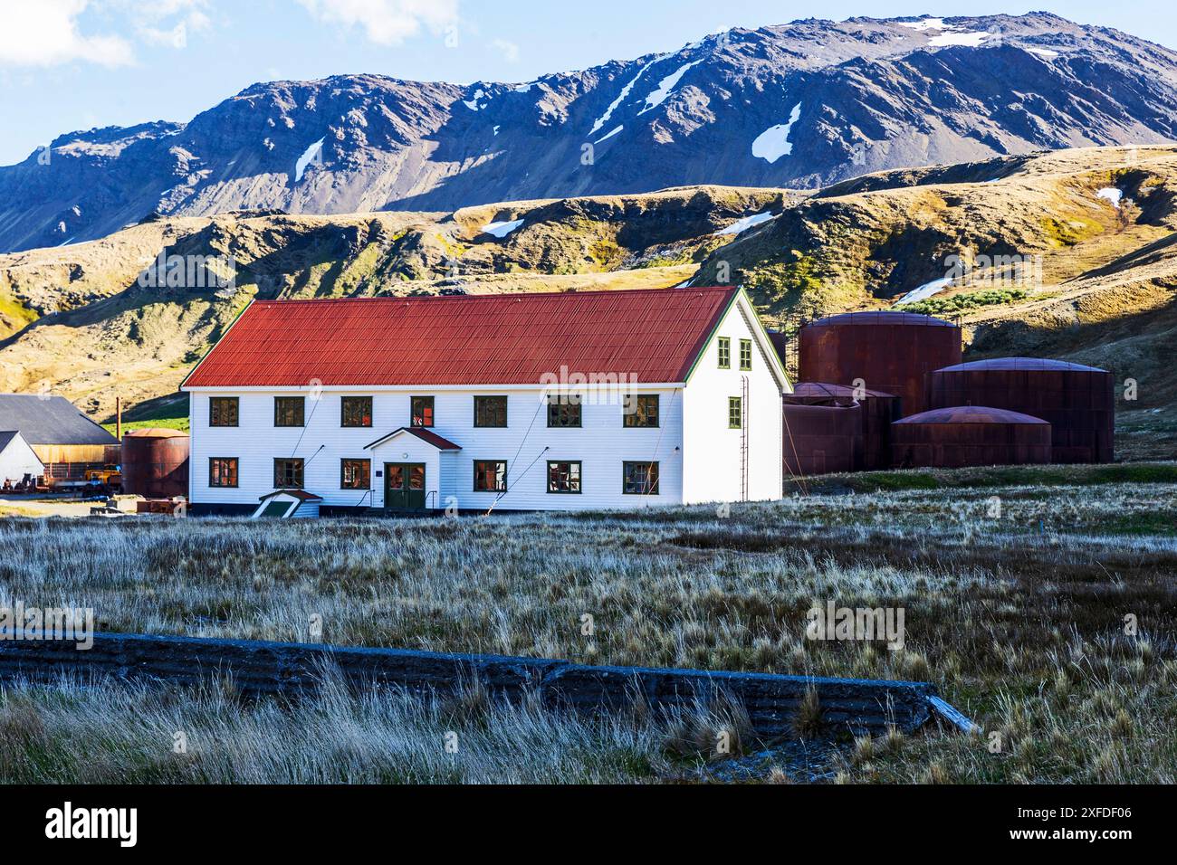 Old whalers workers accommodation, Grytviken, King Edward Cove, South ...