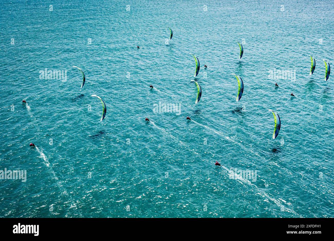 Fujian Pingtan, China, July 2, 2024. players in the competition. From ...