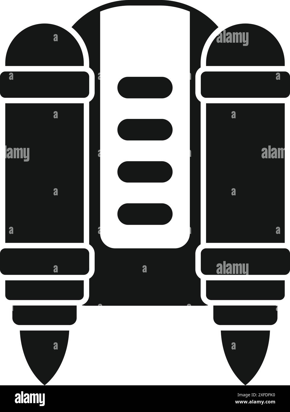 Jetpack is launching with fire for boosting in air, great illustration ...