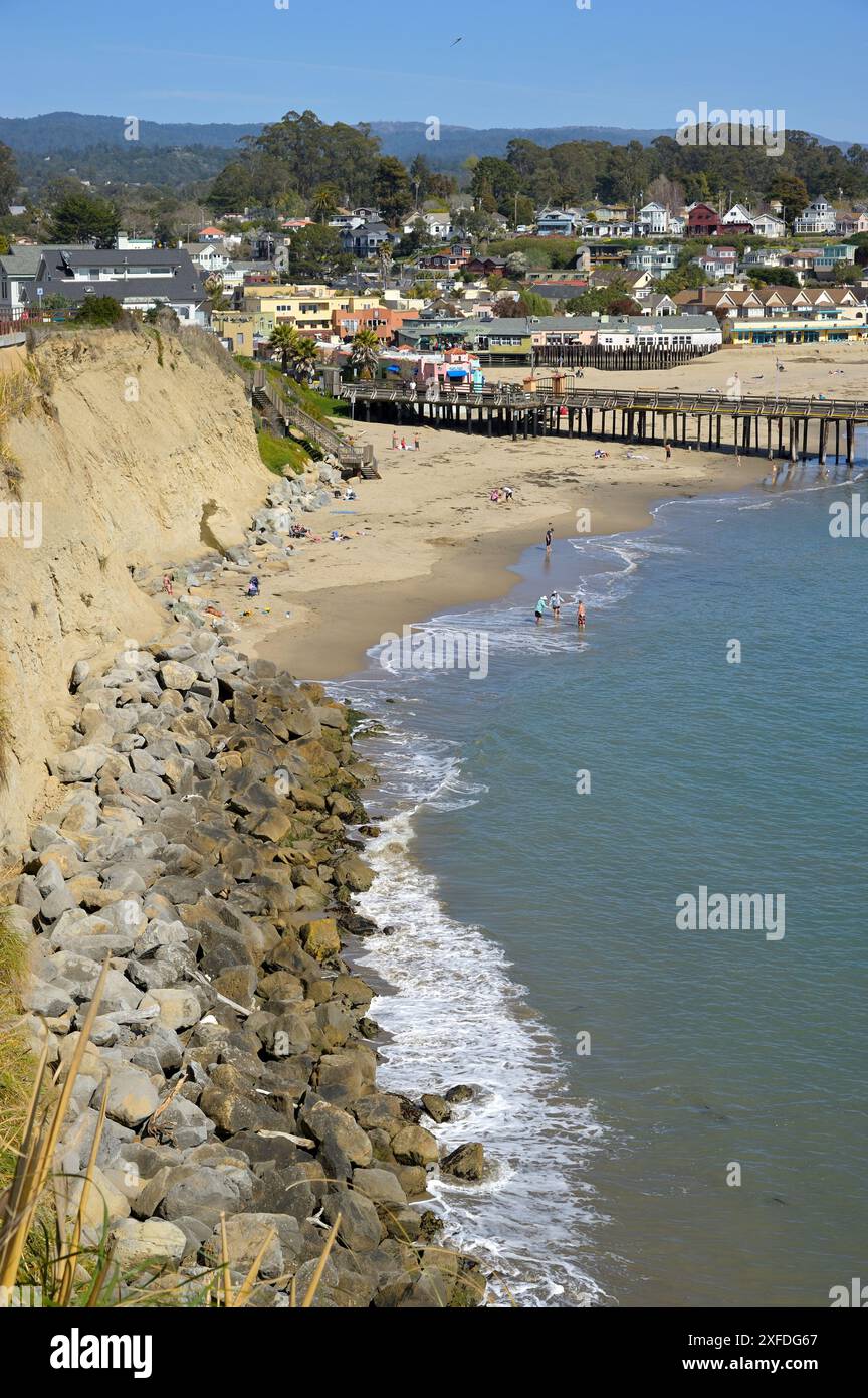 The scenic beach town of Capitola, California CA Stock Photo - Alamy