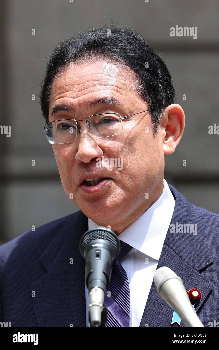 Japan's Prime Minister Fumio Kishida speaks to the media as new ...