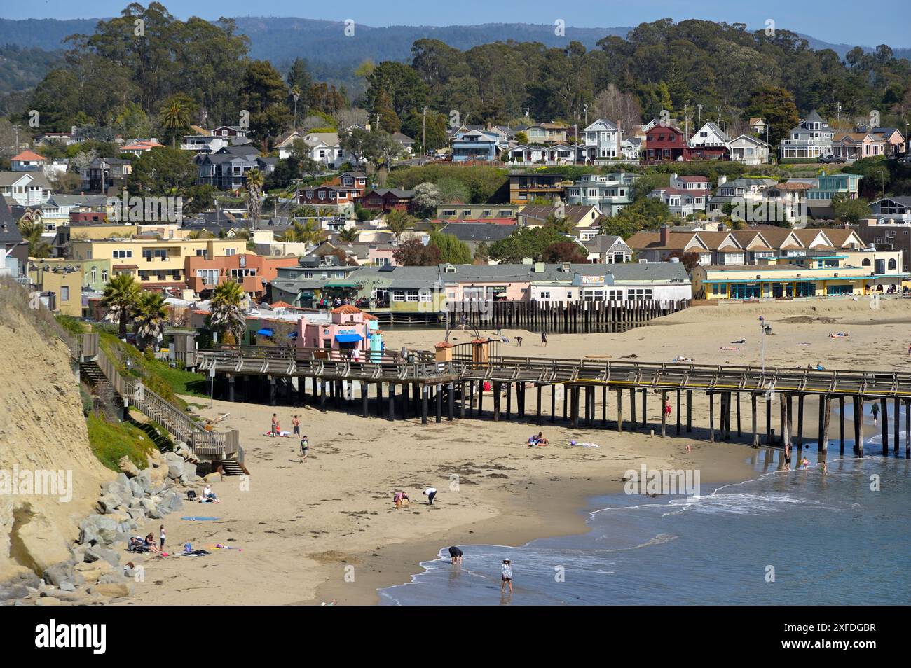 The scenic beach town of Capitola, California CA Stock Photo - Alamy