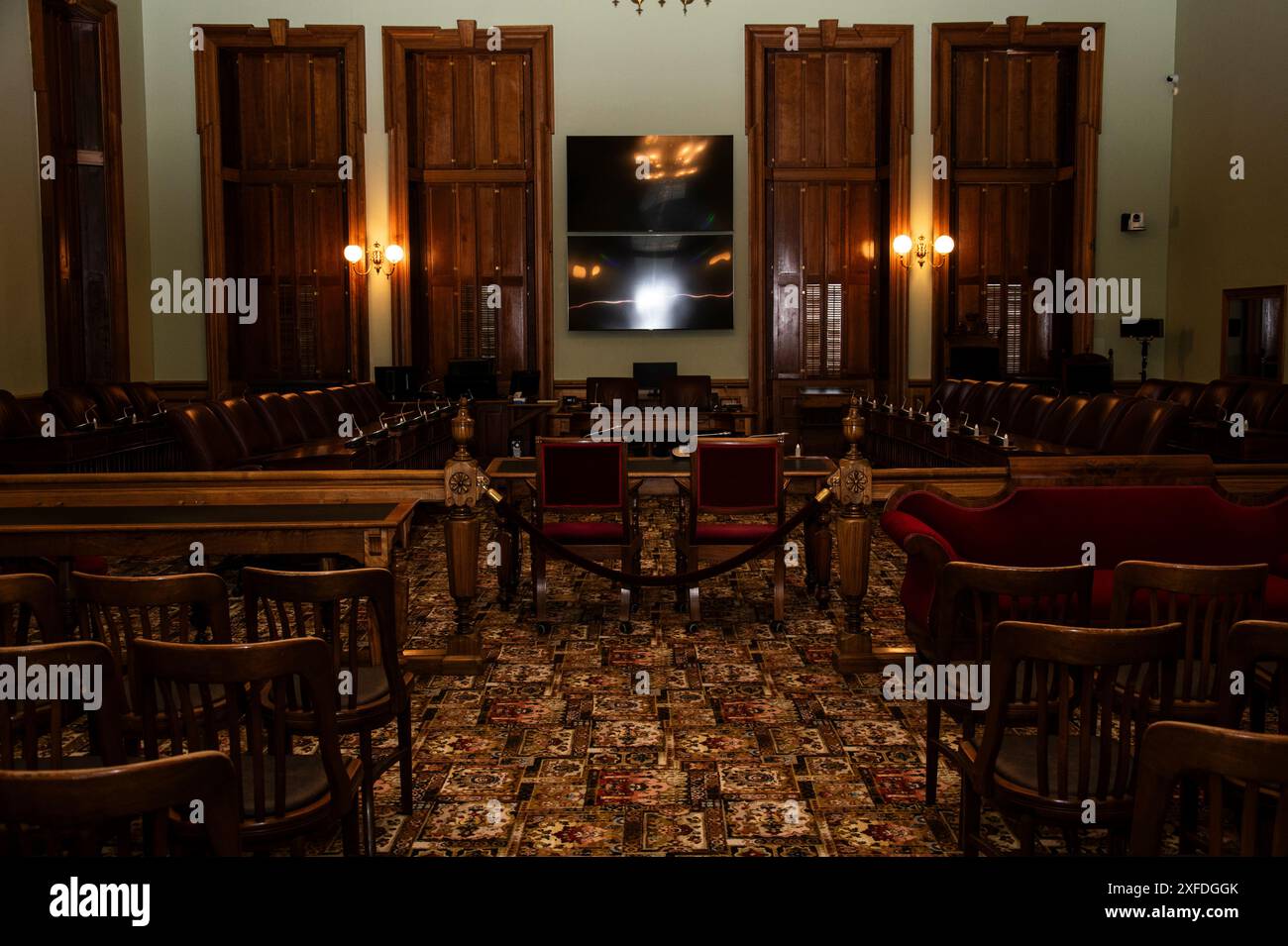 Legislative Assembly in downtown Fredericton, New Brunswick, Canada ...