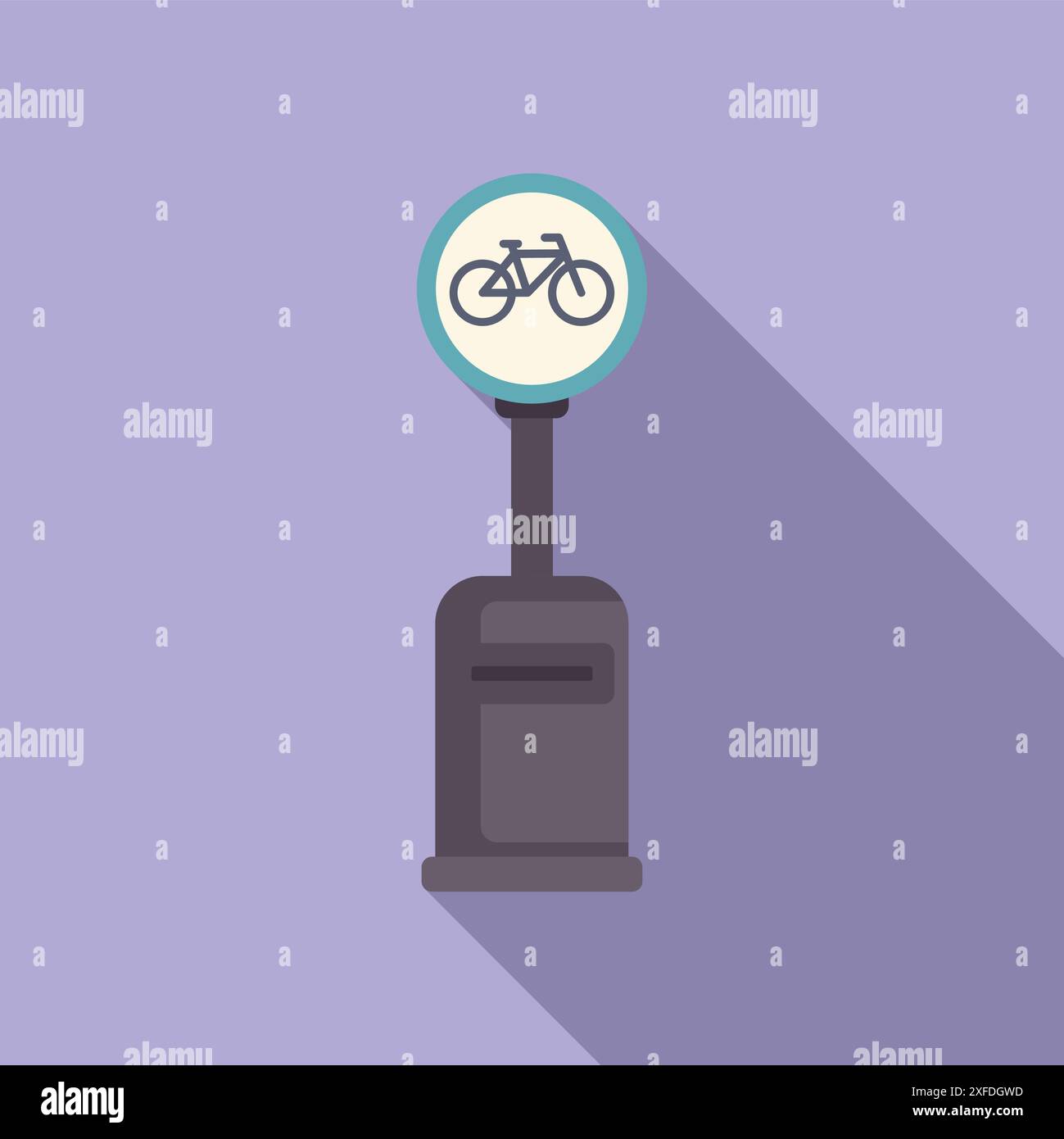 Parking space sign for bicycles indicating bike rack availability for ...