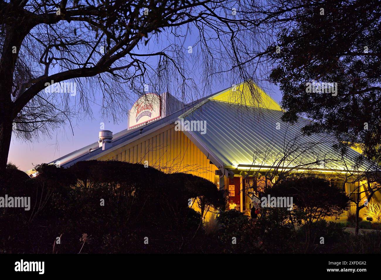Kincaid's during a glowing sunset at the Anza Lagoon, Burlingame CA ...