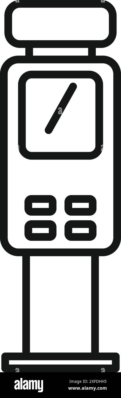 Parking meter machine accepting contactless payment using nfc ...