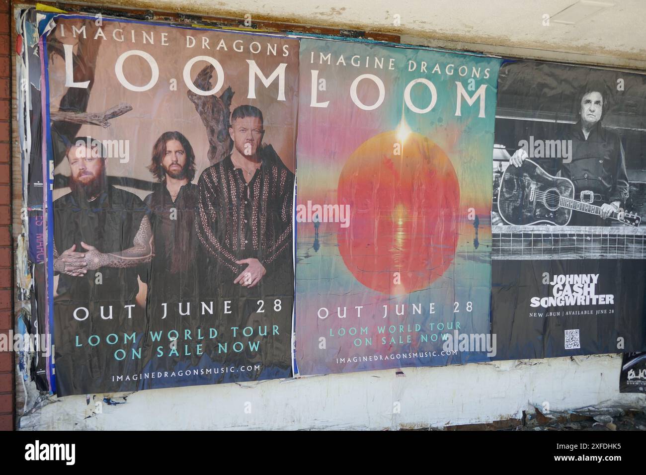 Los Angeles, California, USA 2nd July 2024 Imagine Dragons Loom Posters ...
