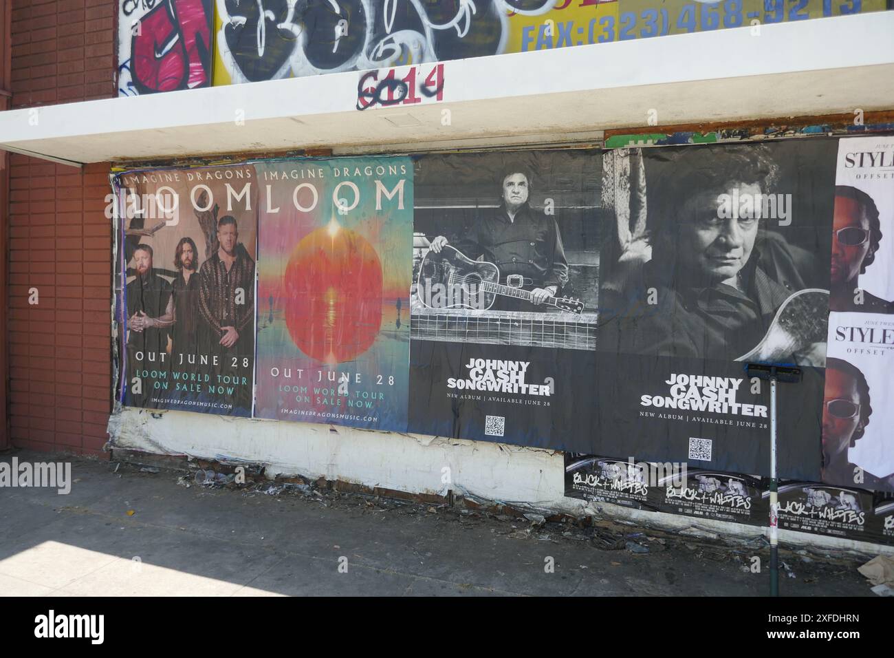 Los Angeles, California, USA 2nd July 2024 Imagine Dragons Loom Posters ...