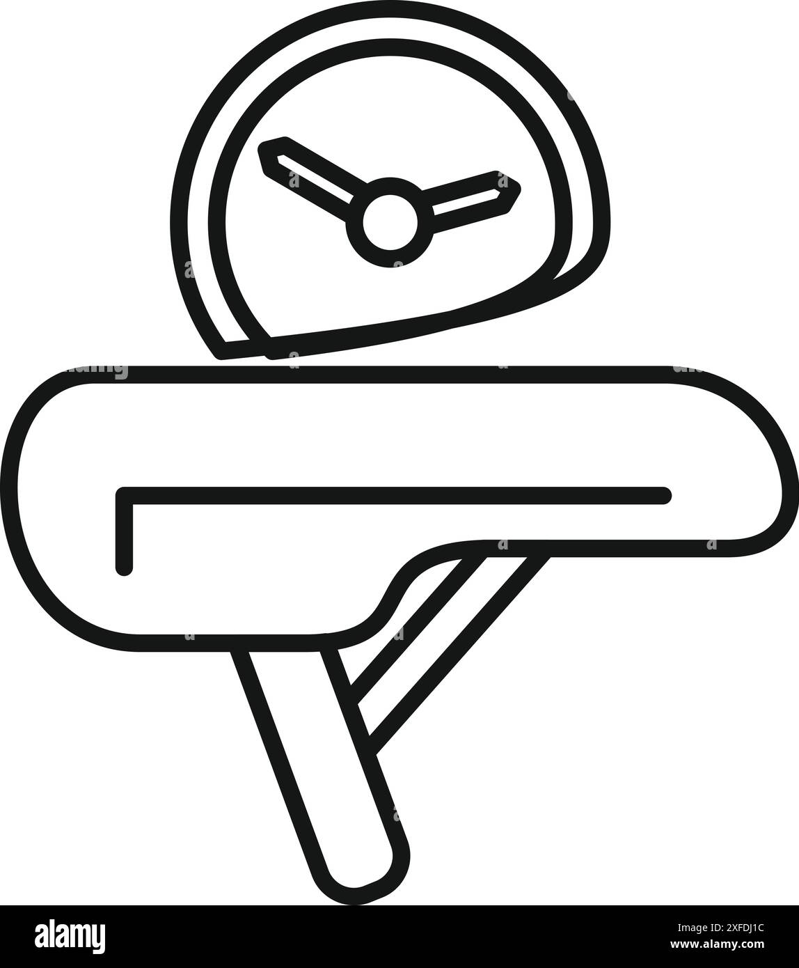 Bike Speedometer Showing Time Measuring Speed And Distance Cycling Tracker Icon Concept Stock