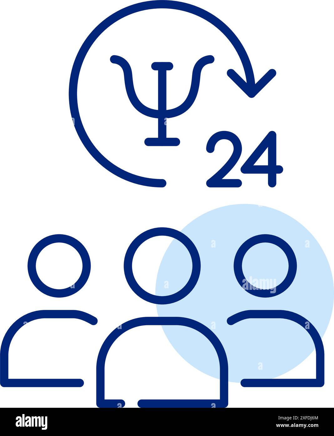 Group of people and 24 hour mental health support. Therapy sessions ...