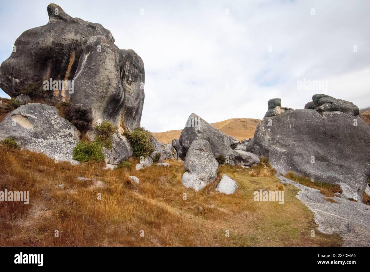 Castle Hill Rocks - New Zealand Stock Photo - Alamy
