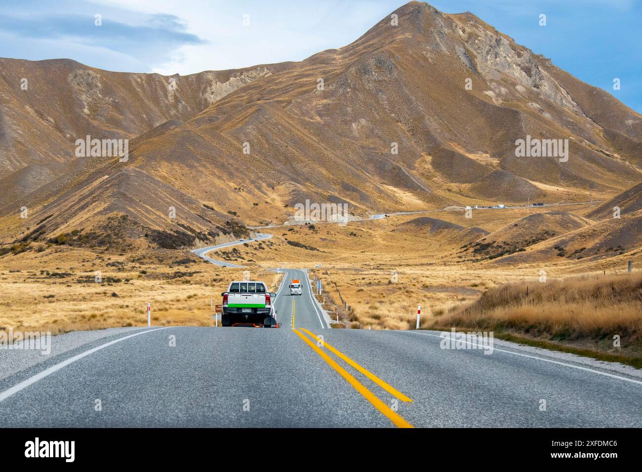 Lindis Pass - New Zealand Stock Photo - Alamy