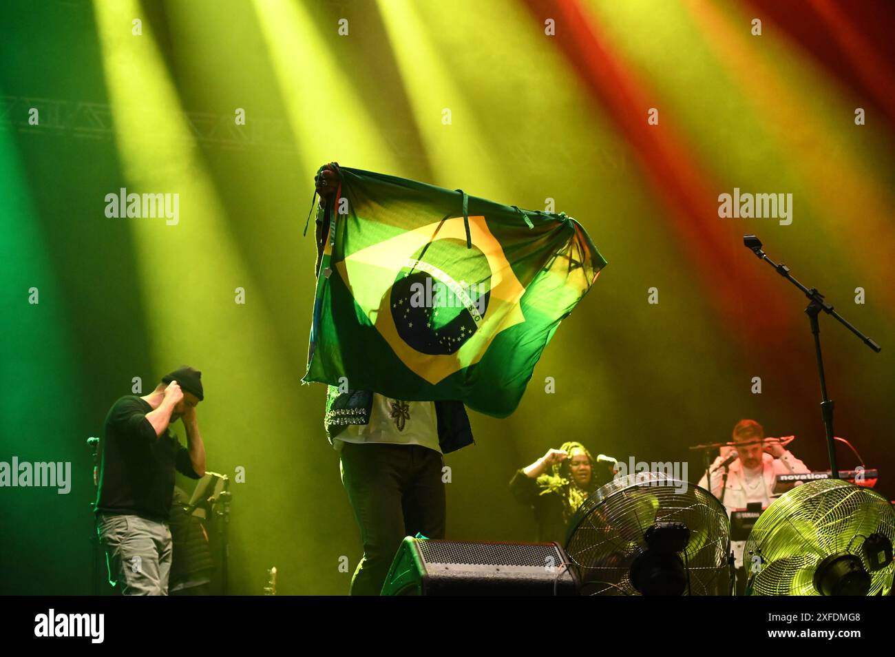 Rio de Janeiro-Brazil, July 2, 2024 concert by Brazilian singer Toni ...