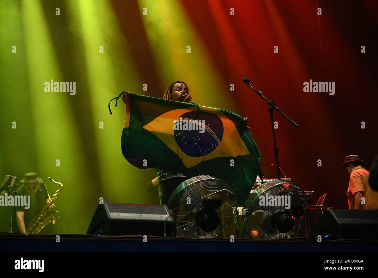 Rio de Janeiro-Brazil, July 2, 2024 concert by Brazilian singer Toni ...