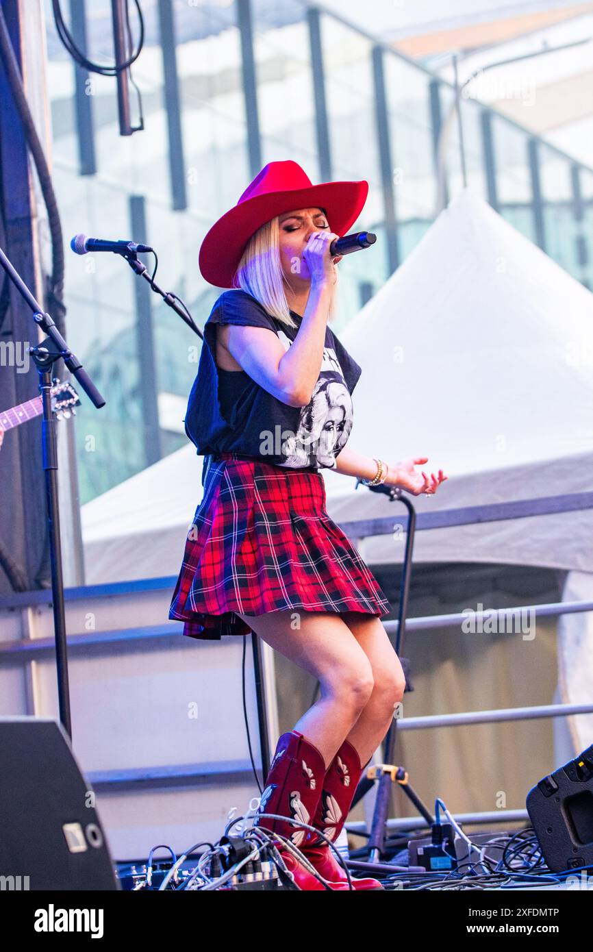 Edmonton, Canada. 01st July, 2024. Canadian country music artist ...