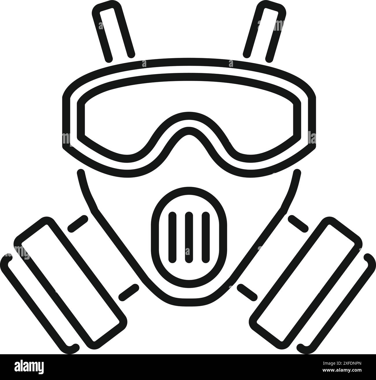 Gas mask is protecting someone from toxic fumes Stock Vector Image ...