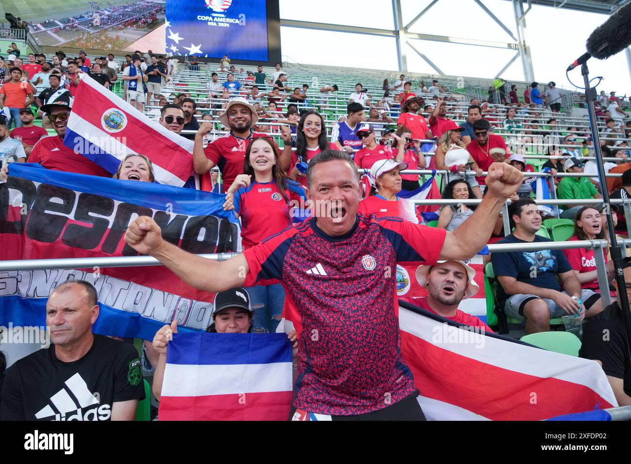Austin, Texas, United States. 02nd July, 2024. Fans of Costa Rica ...