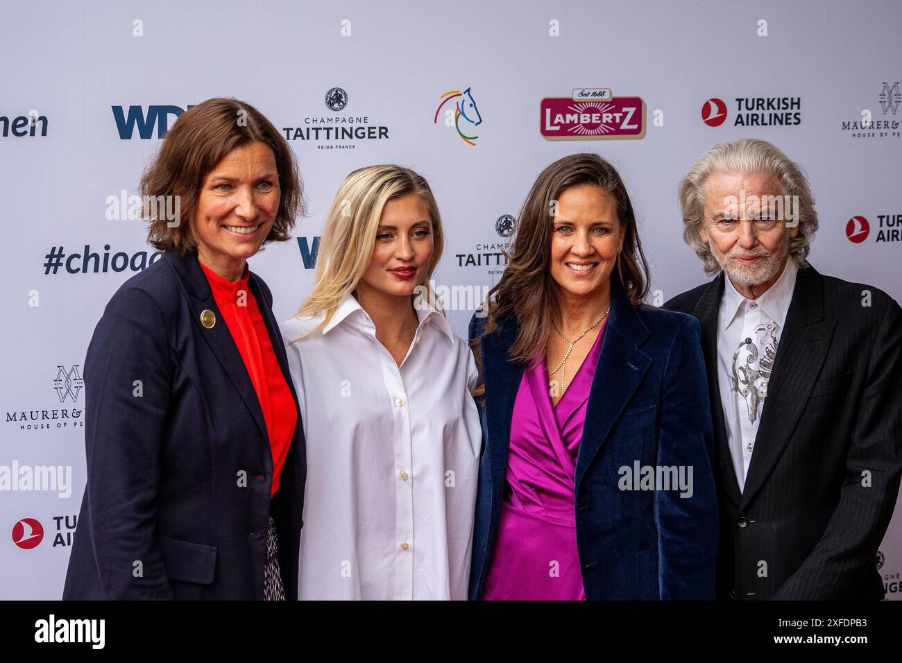 Luna und Dana Schweiger bei der Media Night 2024 beim CHIO Aachen mit ...