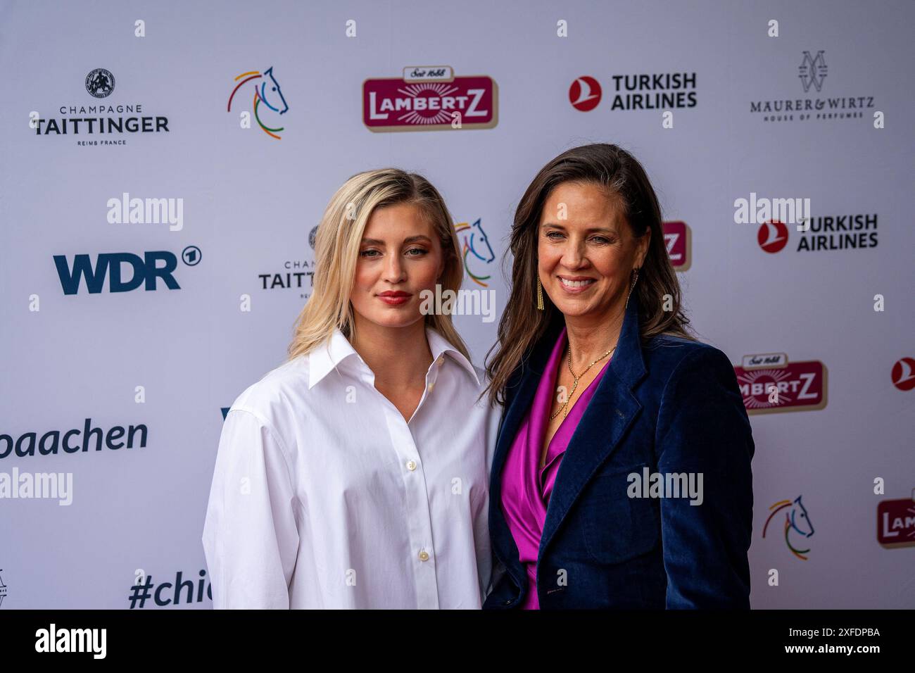 Luna und Dana Schweiger bei der Media Night 2024 beim CHIO Aachen Foto ...