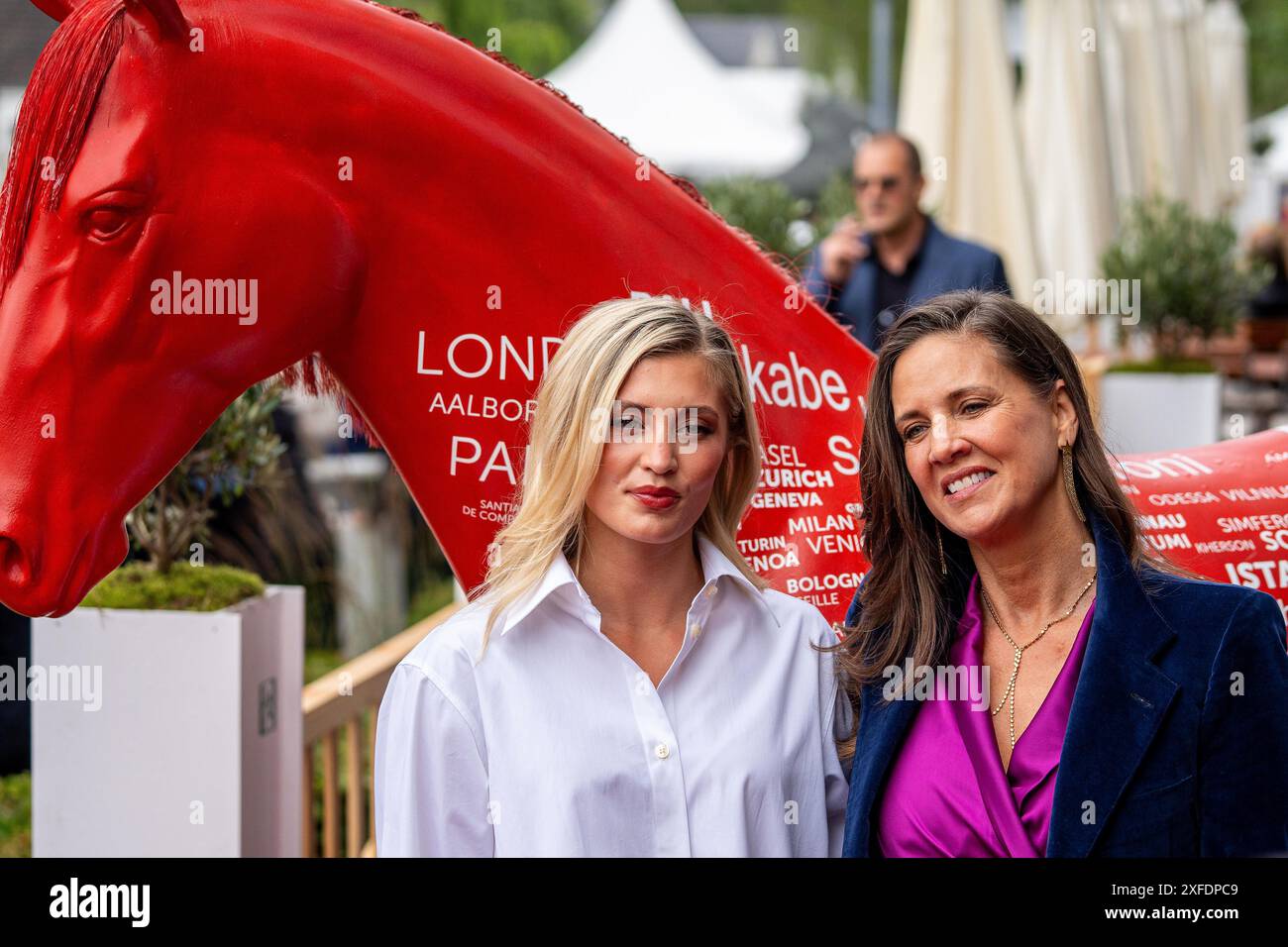 Luna und Dana Schweiger bei der Media Night 2024 beim CHIO Aachen Foto ...