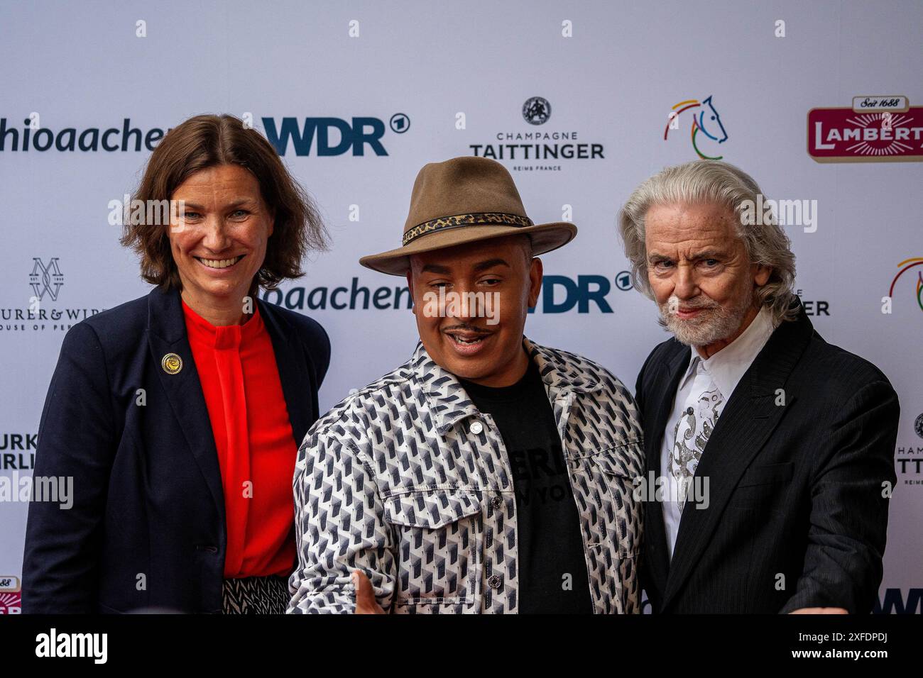 Lou Bega bei der Media Night 2024 beim CHIO Aachen mit ALRV Präsidentin ...