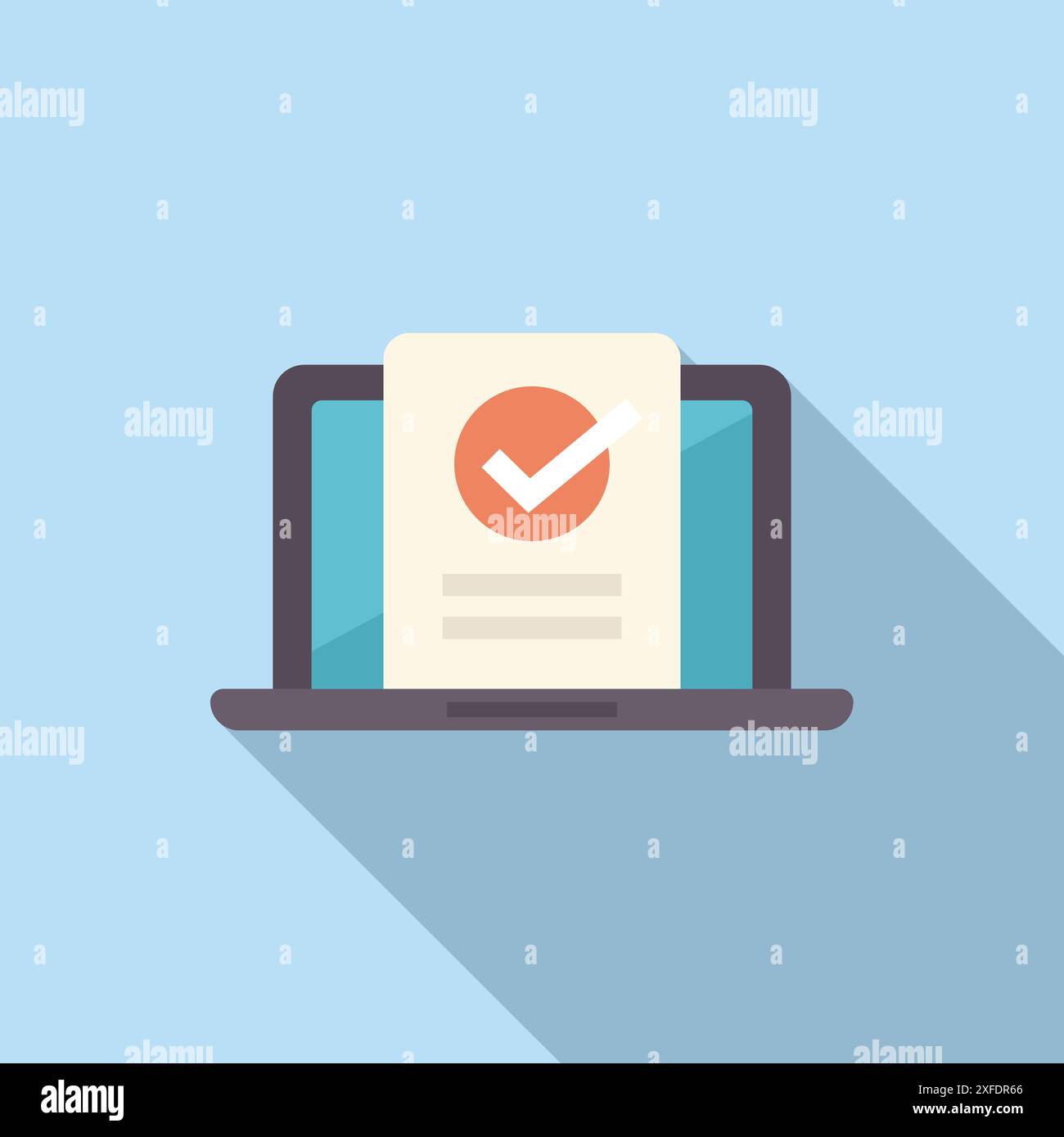 Blue confirmed document check mark hi-res stock photography and images - Alamy