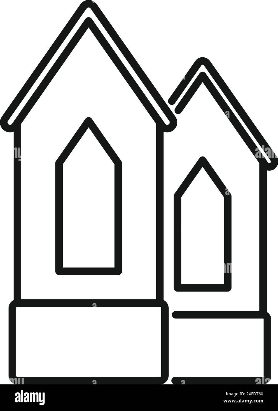 Modern houses line street Black and White Stock Photos & Images - Alamy