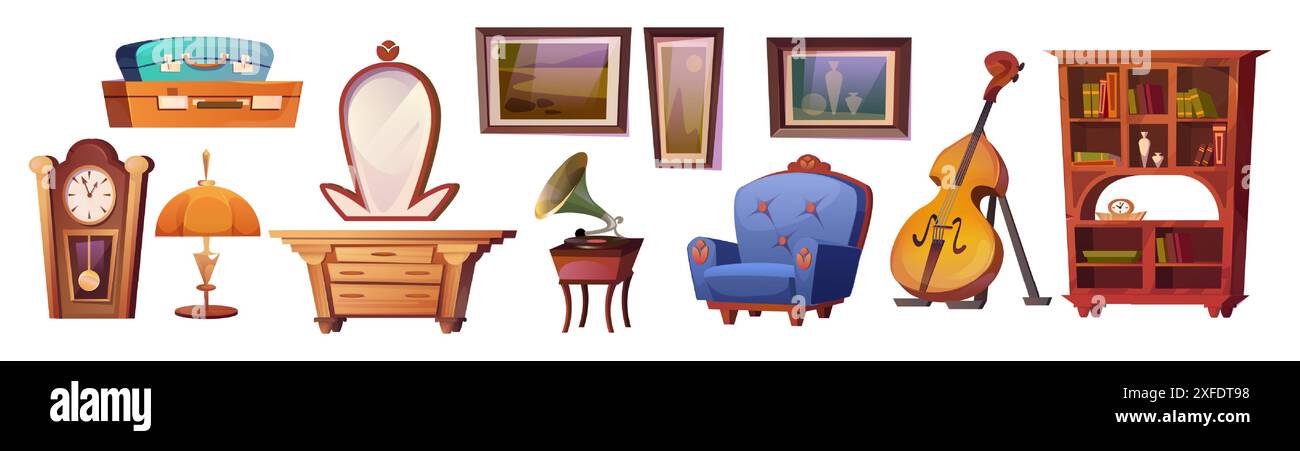 Vintage furniture Cut Out Stock Images & Pictures - Alamy