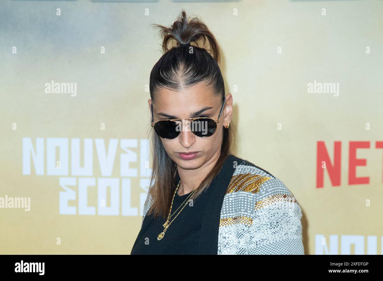 Paris, France. 02nd July, 2024. Kenz attending the Nouvelle Ecole season 3 Netflix Premiere at ...