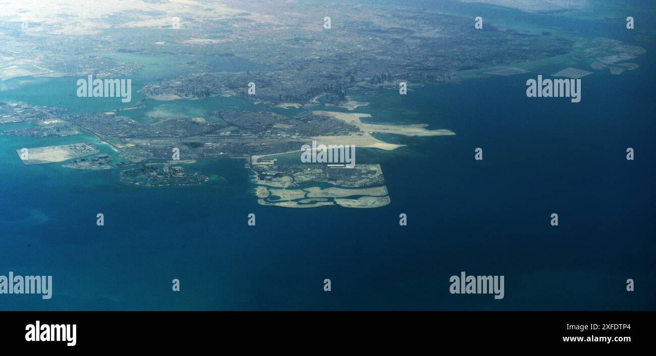 Aerial view of Bahrain Stock Photo - Alamy