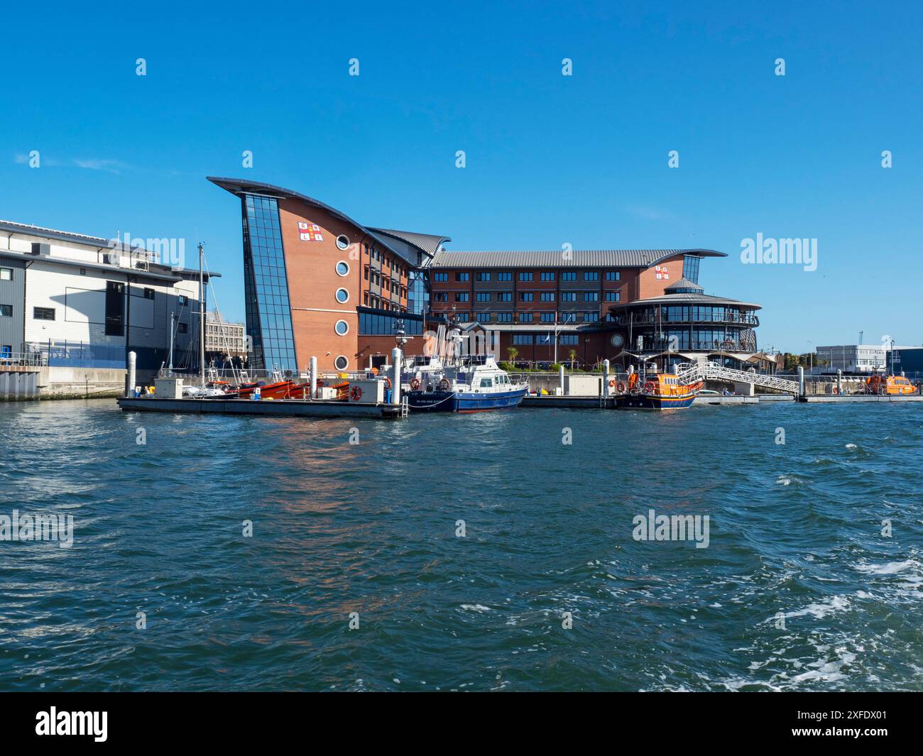 Headquarters of the RNLI, Poole Harbour, Dorset, England, UK, August ...