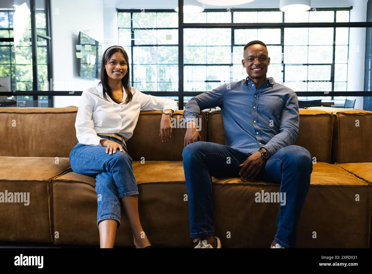 Communication leadership office sitting smiling hi-res stock ...