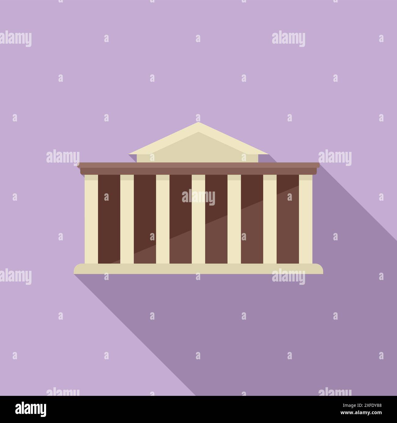 Parliament building with classic architecture showing columns and a ...