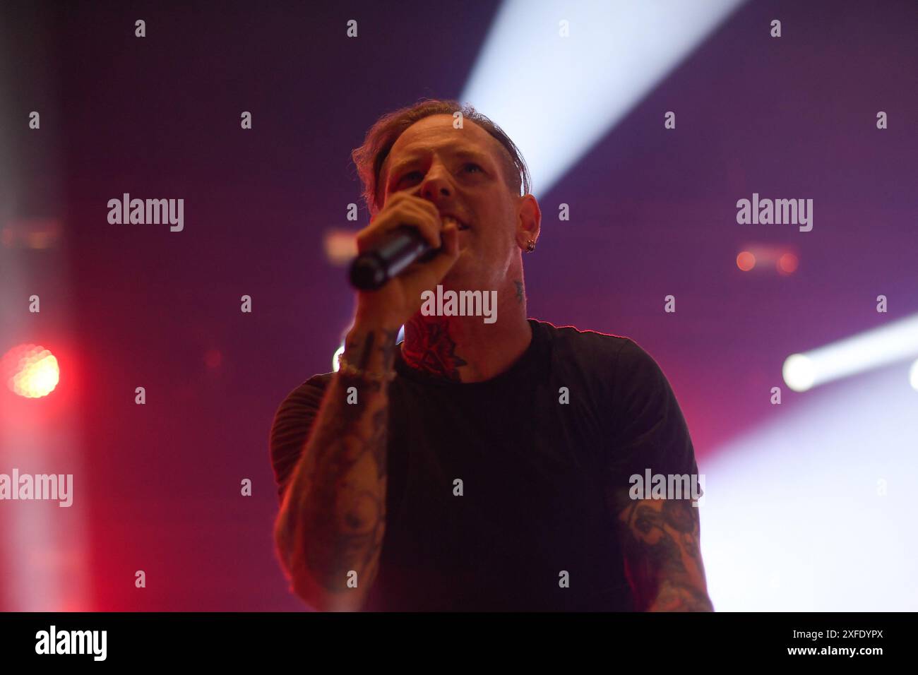 Paris, France. 02nd July, 2024. American musician Corey Taylor performs ...