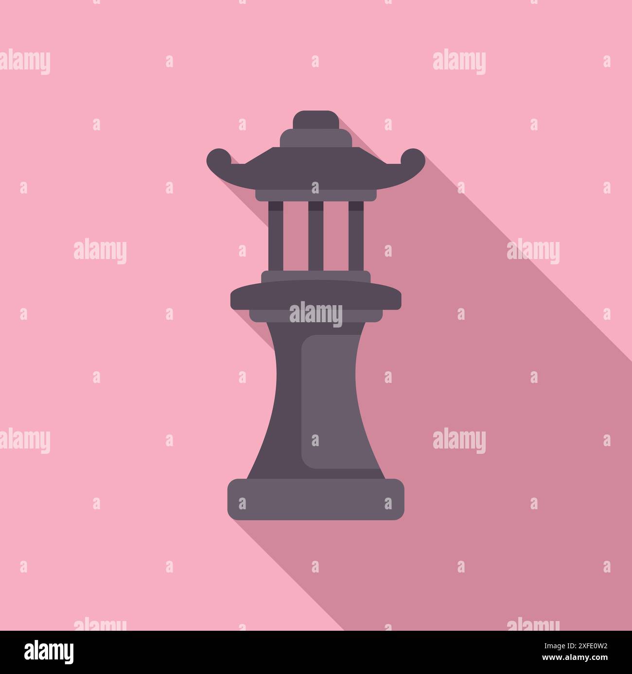 Japanese stone lantern Stock Vector Images - Alamy