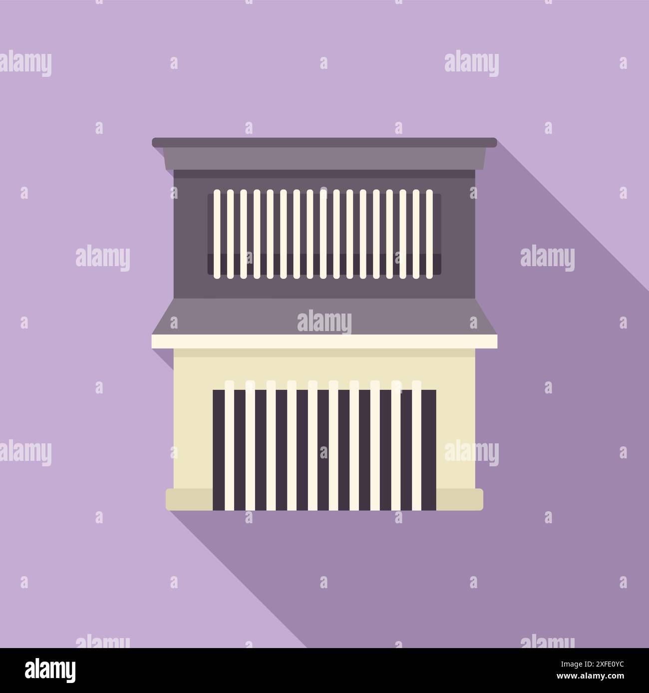 Steel columns contemporary architecture Stock Vector Images - Alamy