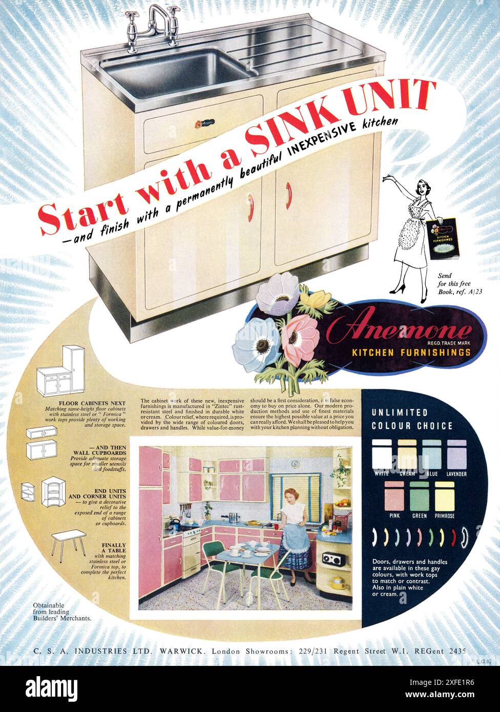 50s fifties 1950s kitchen hi-res stock photography and images - Alamy