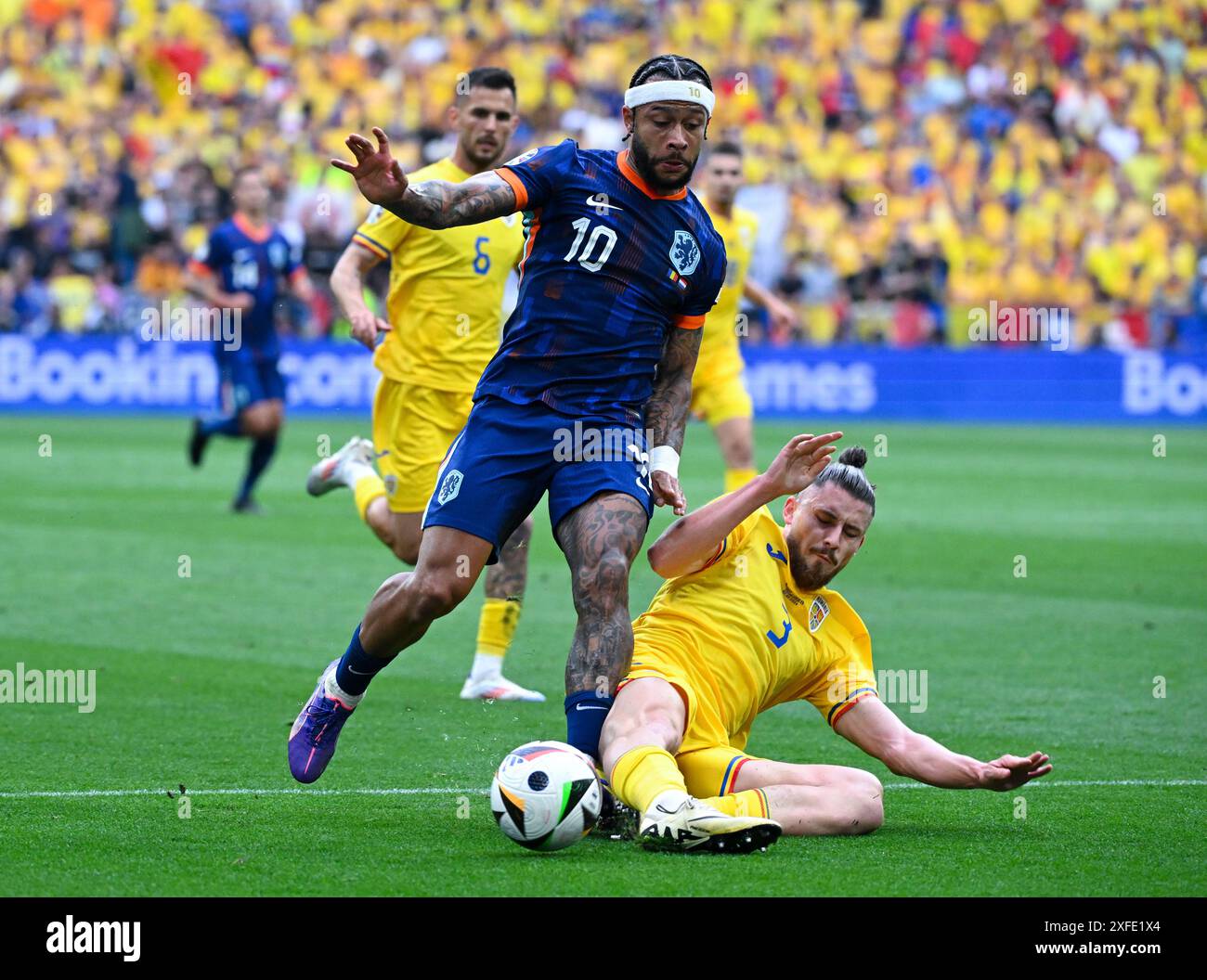Munich, Germany. 02nd July, 2024. Soccer, UEFA Euro 2024, European Championship, Romania ...