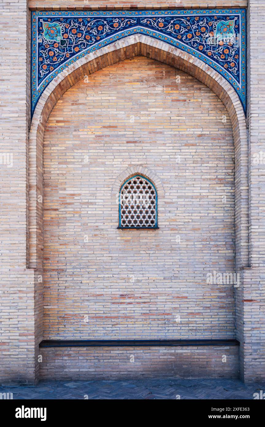 ancient ceramic tile with traditional Uzbek ornament Arabic Islamic ...