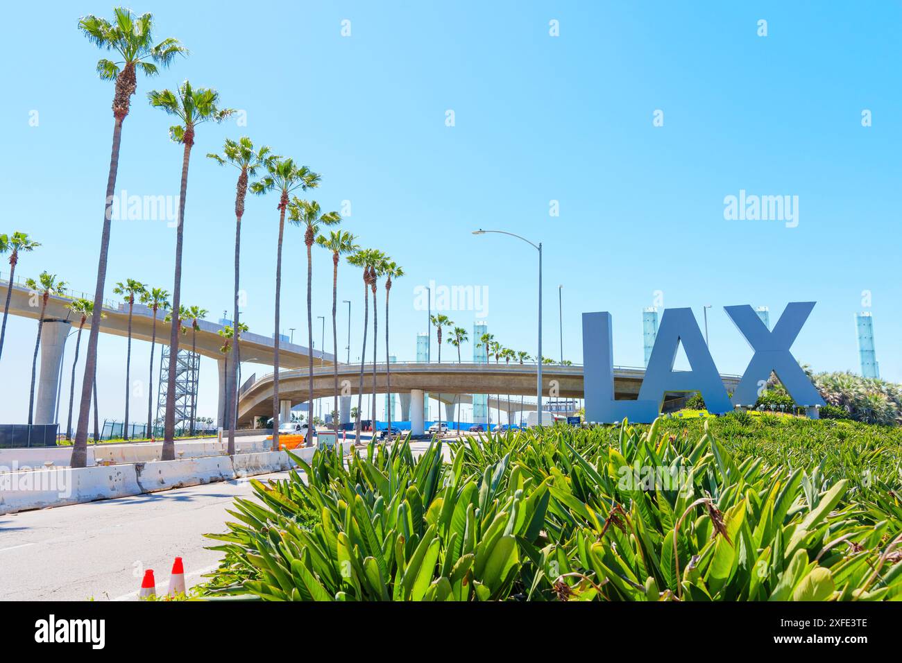 Los Angeles, California - April 8, 2024: Prominent LAX sign alongside ...
