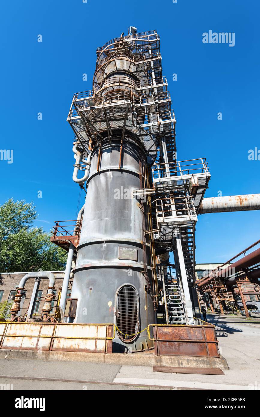 Hattingen, Germany - September 24, 2023: Blast furnace gas cleaning ...