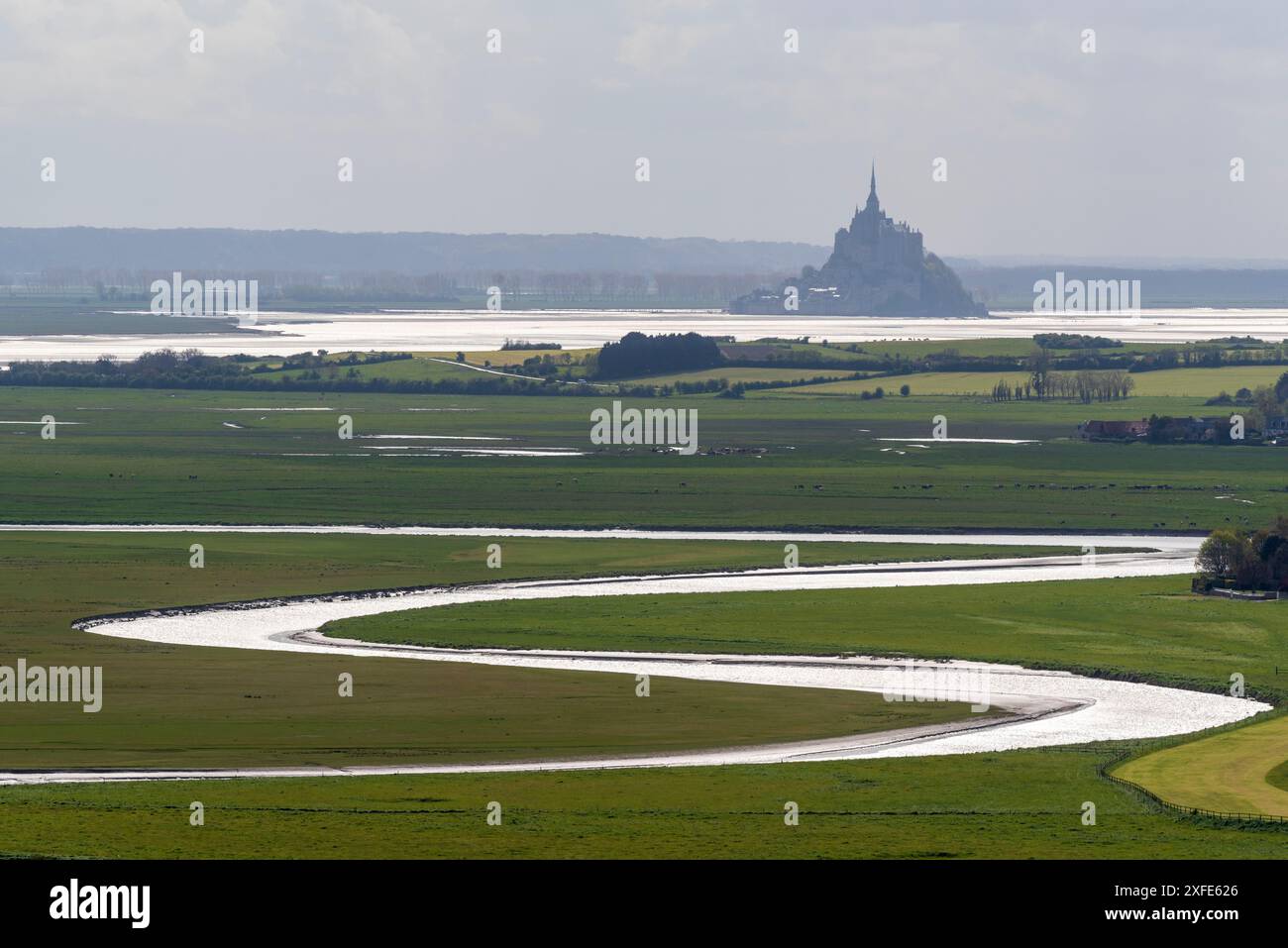 France, Manche, Avranches, Bay of Mont Saint Michel listed as World ...