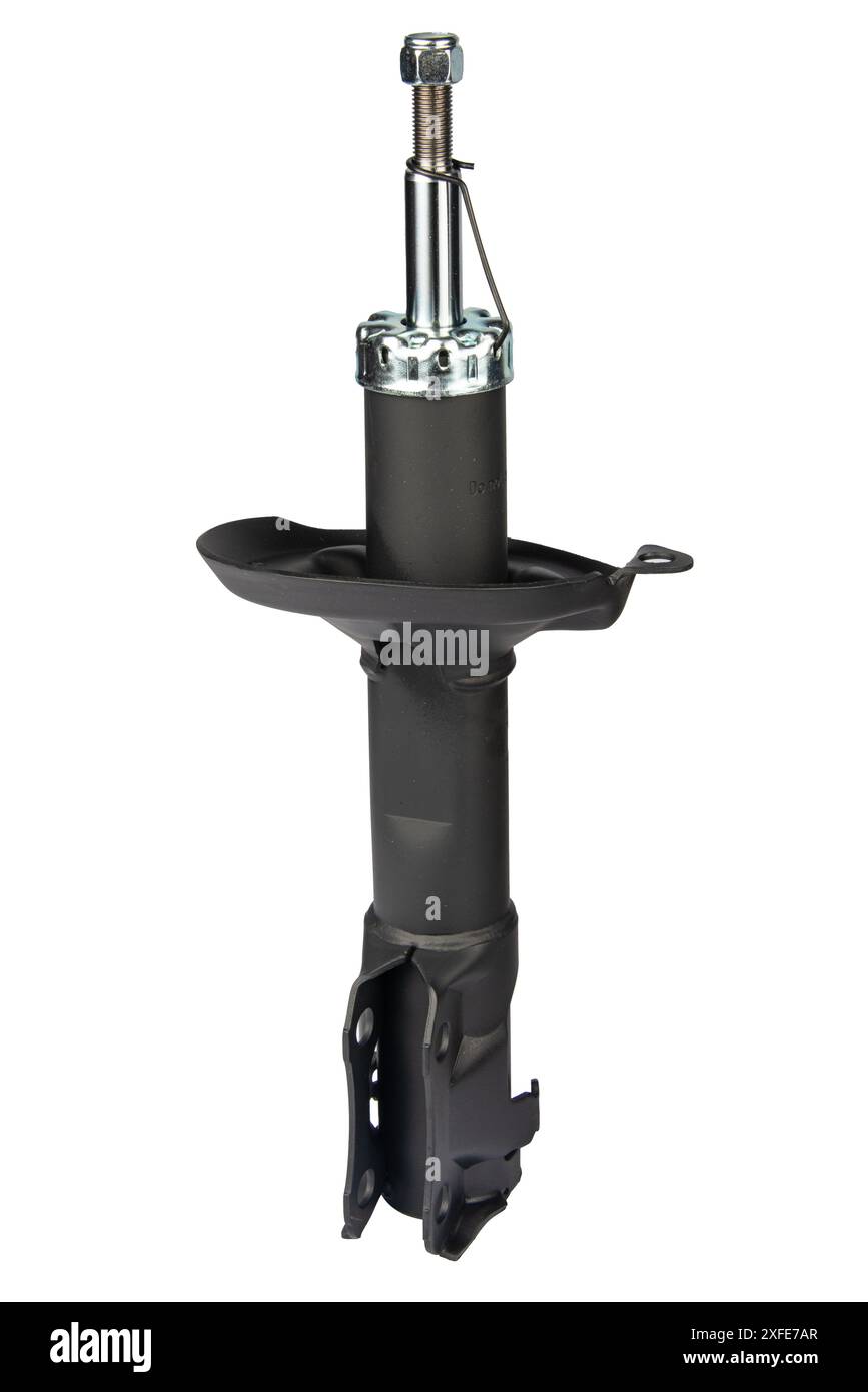 shock absorber for front wheels of motor vehicles, isolated Stock Photo ...